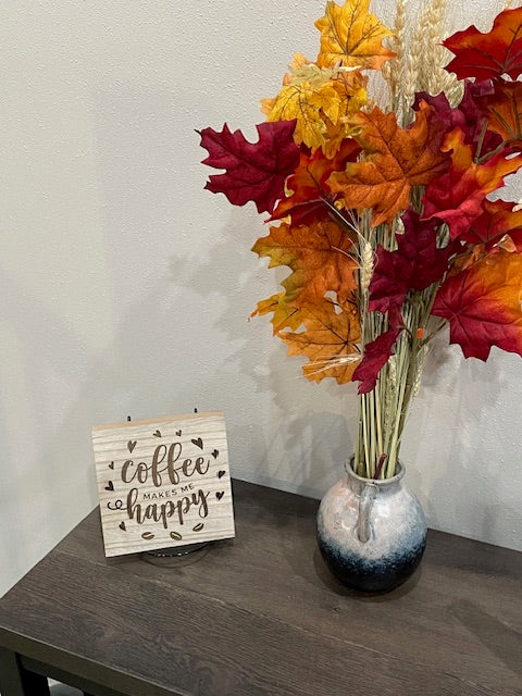 Coffee Makes Me Happy - Home Décor Sign – Wonder Press Creations