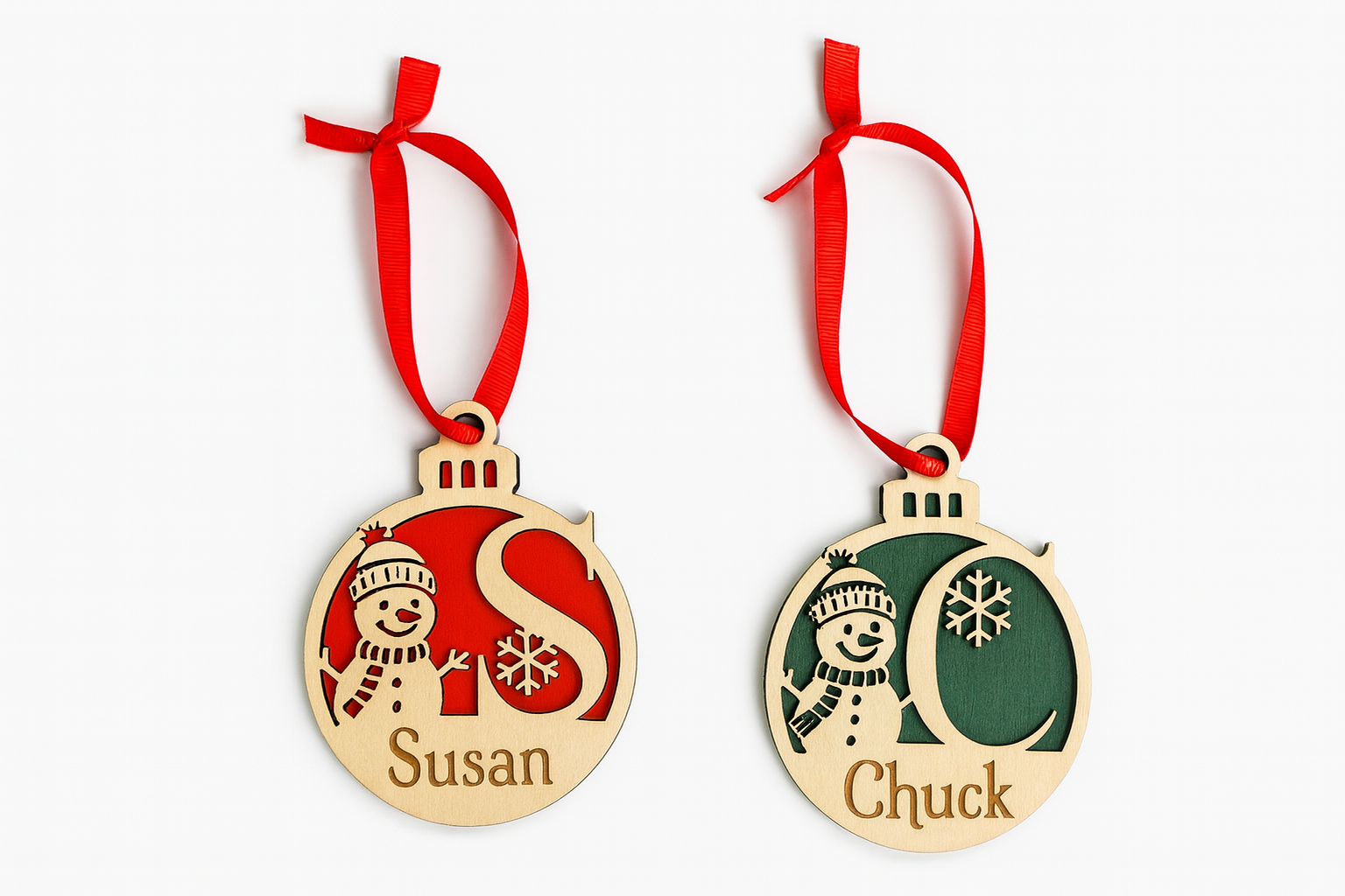 Personalized Wooden Christmas Ornament – Wonder Press Creations